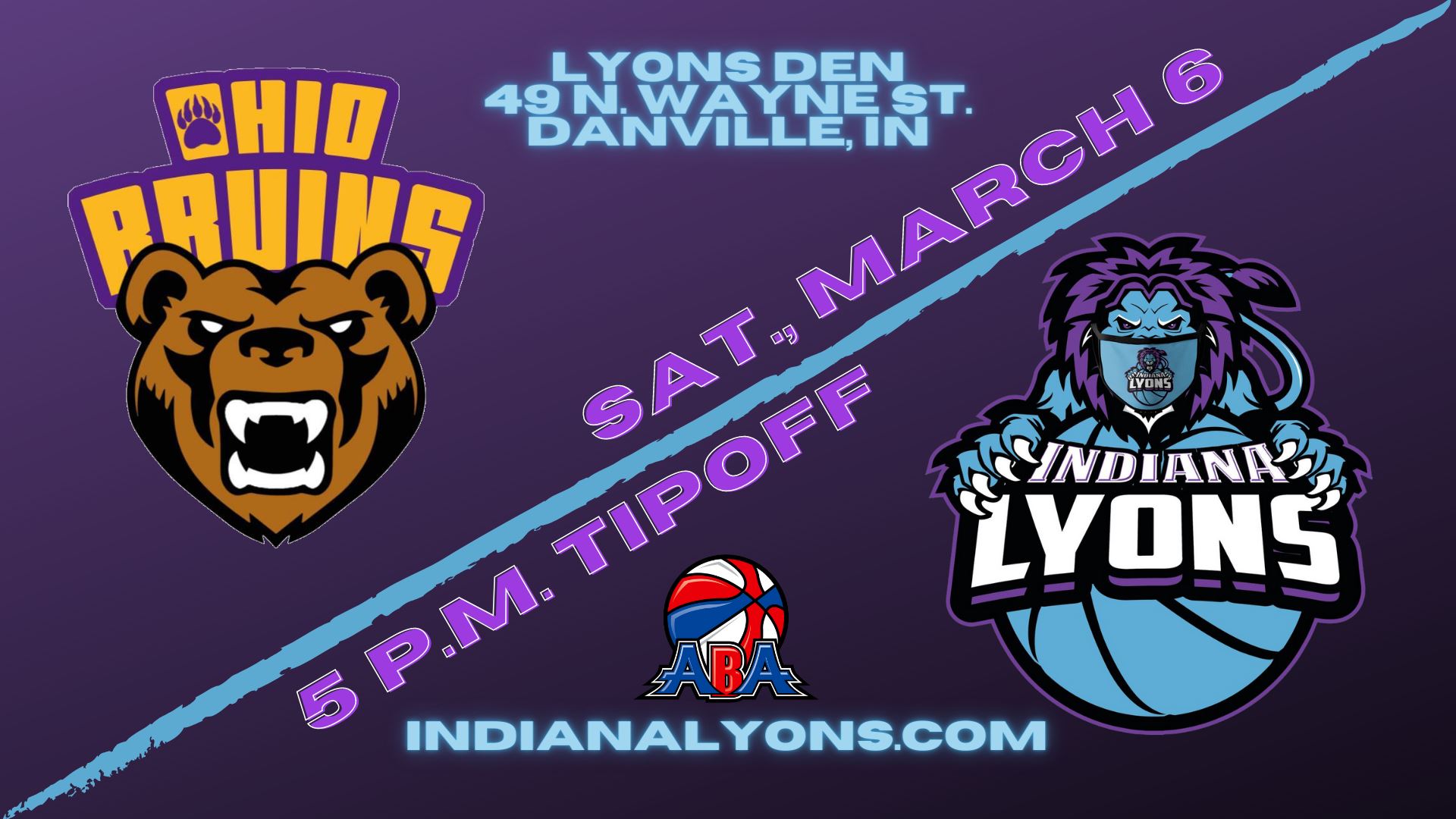 Changes to March Schedule, More Home Games – Indiana Lyons