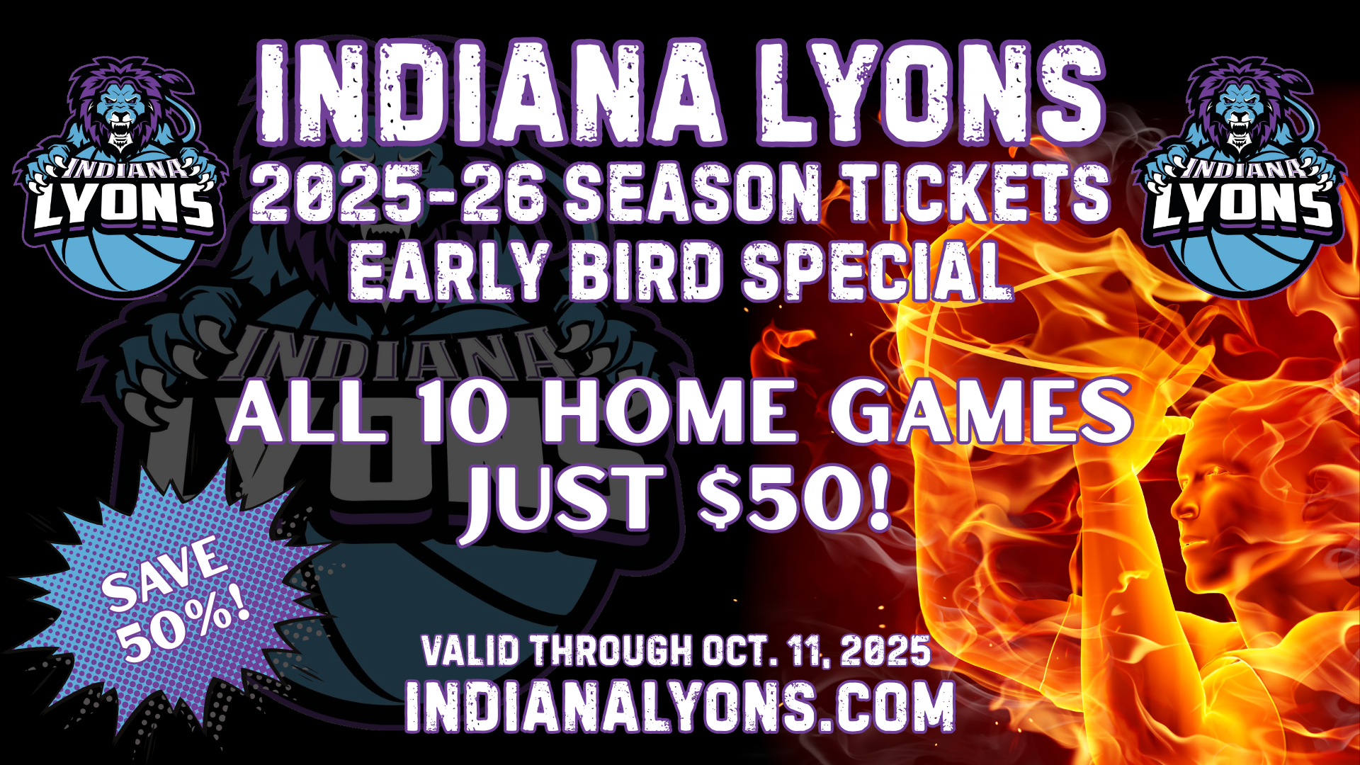 2025-26 Season Tickets – Indiana Lyons